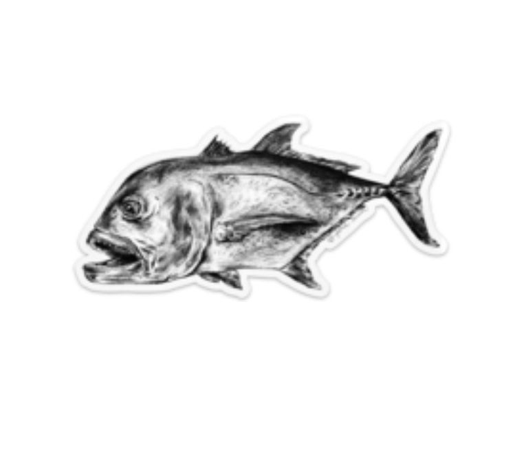Ulua Fish Sticker